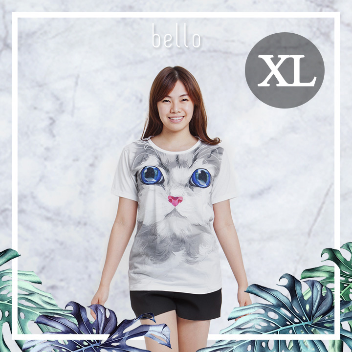 Bello เสื้อยืดคอกลม Cat Special - XL