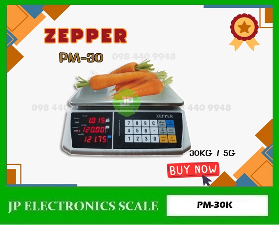 เครื่องชั่งคำนวณราคา30kg ZEPPER รุ่น PM-30
